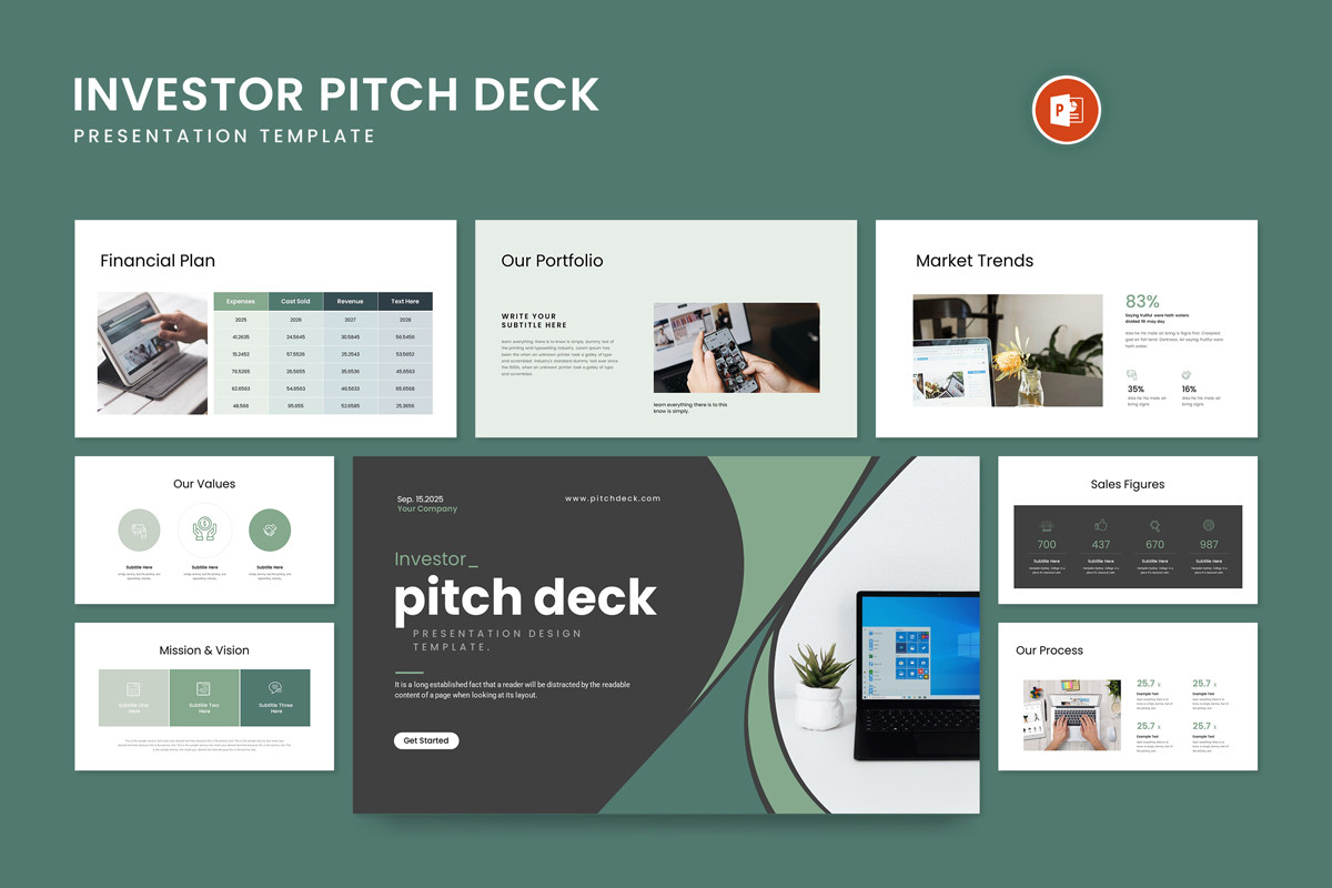 Investor Pitch Deck PowerPoint Template | Nulivo Market