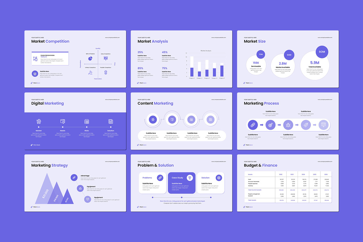 Business Pitch Deck Google Slides Presentation Template | Nulivo Market