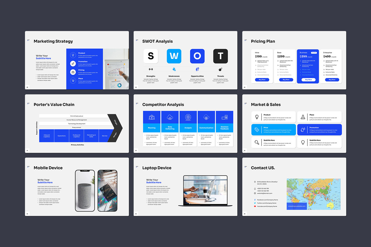 Creative Pitch Deck PowerPoint Presentation Template | Nulivo Market