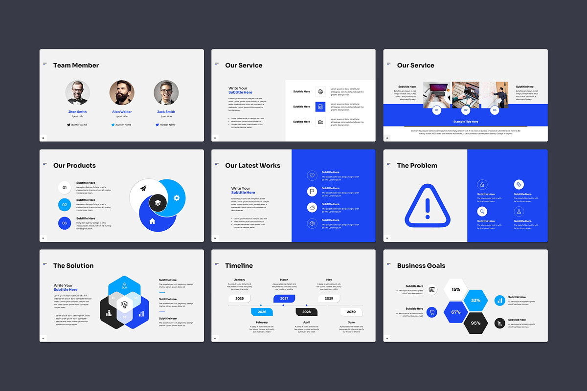 Creative Pitch Deck Google Slides Presentation Template | Nulivo Market