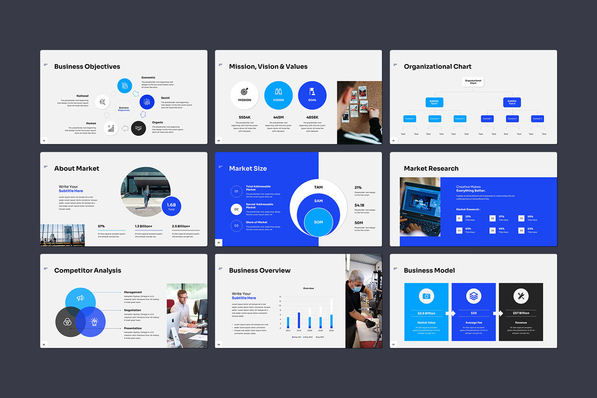 Creative Pitch Deck Keynote Presentation Template | Nulivo Market