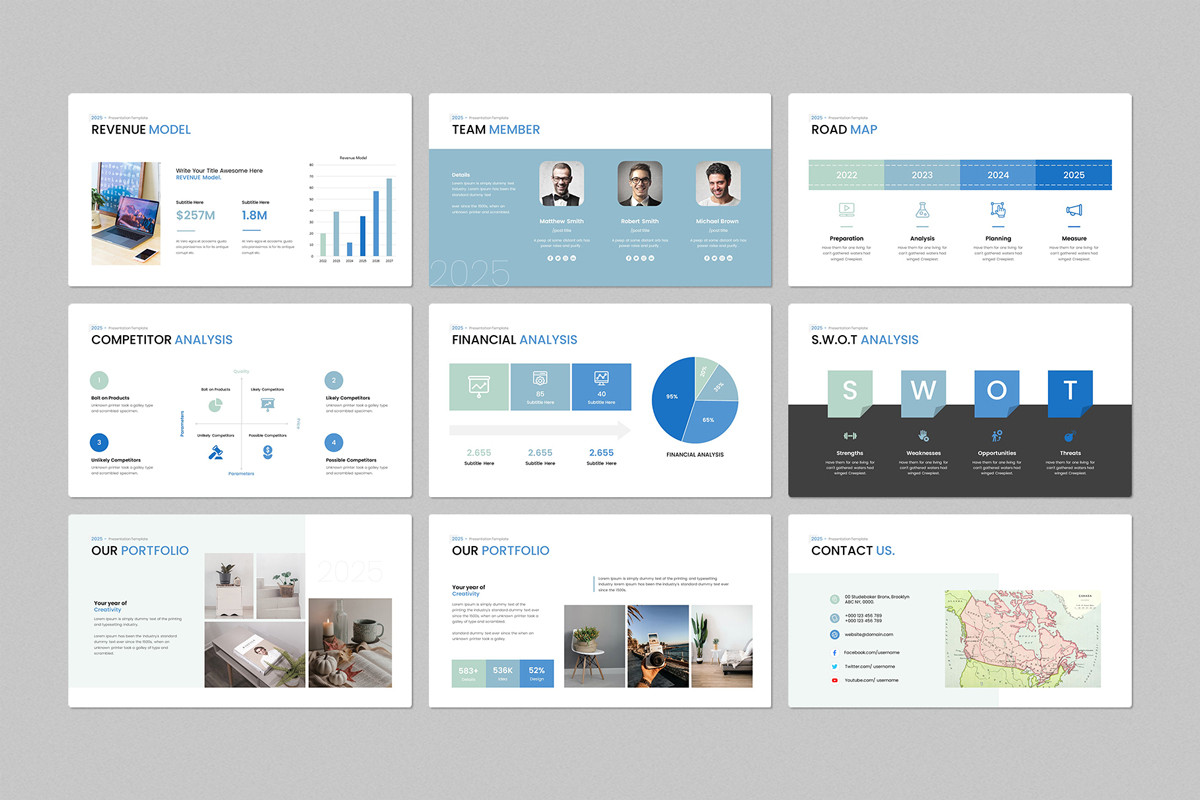 Business Plan Google Slides Presentation Template | Nulivo Market
