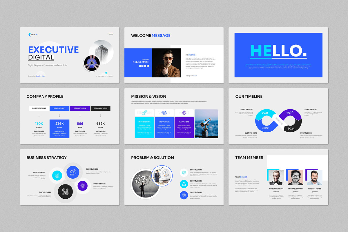 Digital PowerPoint Presentation Template | Nulivo Market