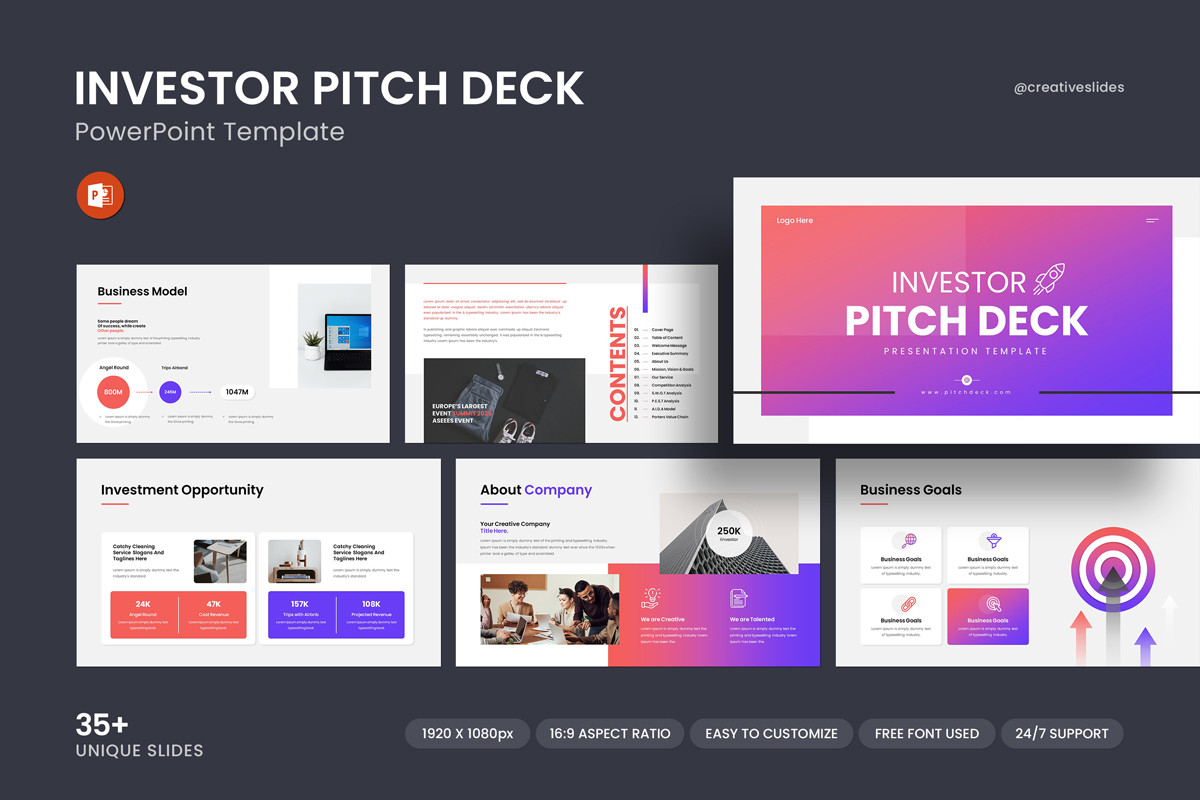 Investor Pitch Deck PowerPoint Presentation Template | Nulivo Market
