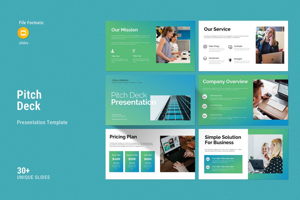 Pitch Deck Google Slides Presentation Template | Nulivo Market