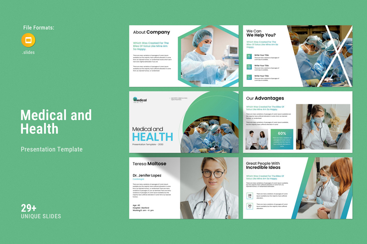 Medical & Health Google Slides Template | Nulivo Market