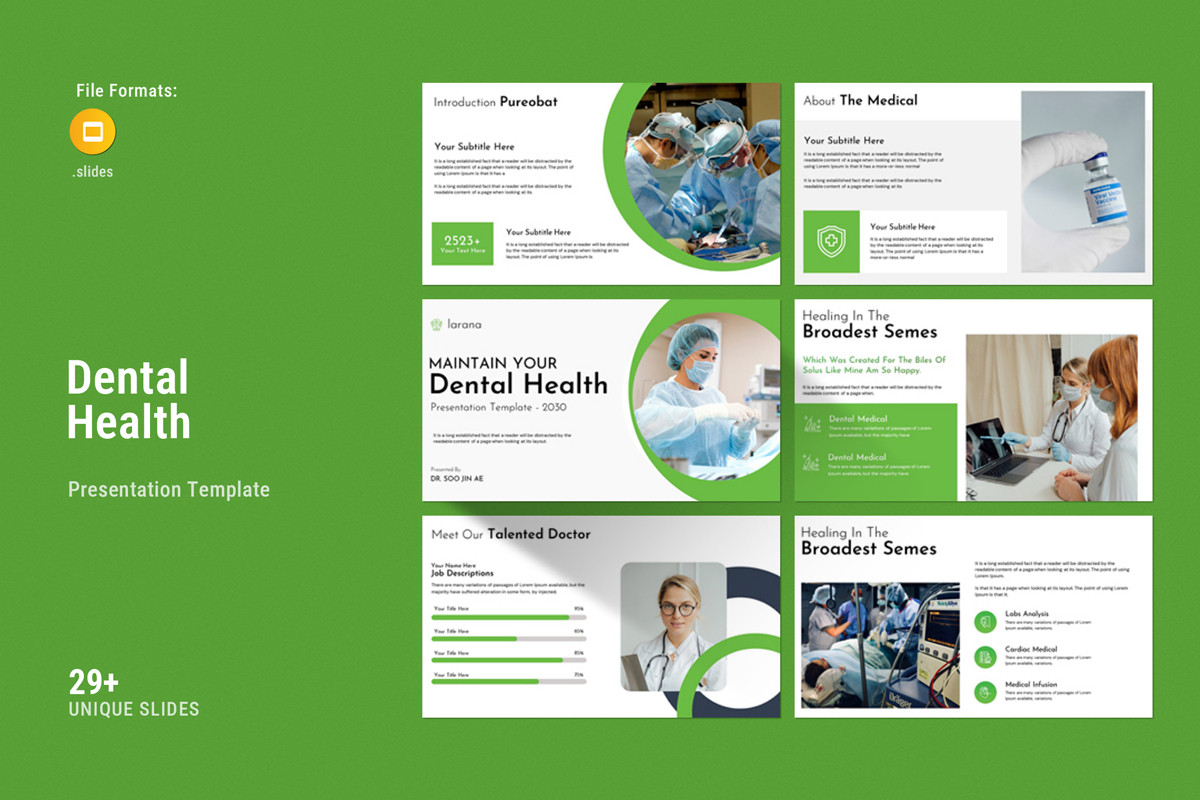 Maintain Your Dental Health Google Slides Presentation Template ...