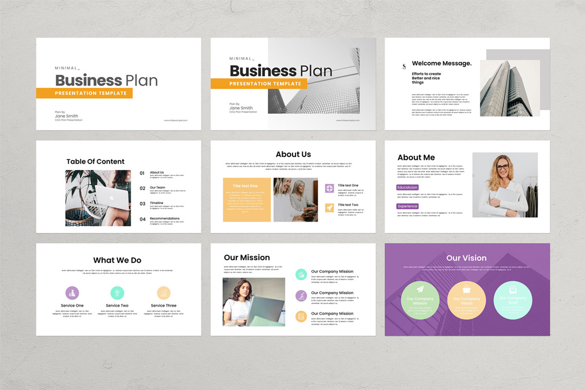Business Plan Google Slides Presentation Template | Nulivo Market
