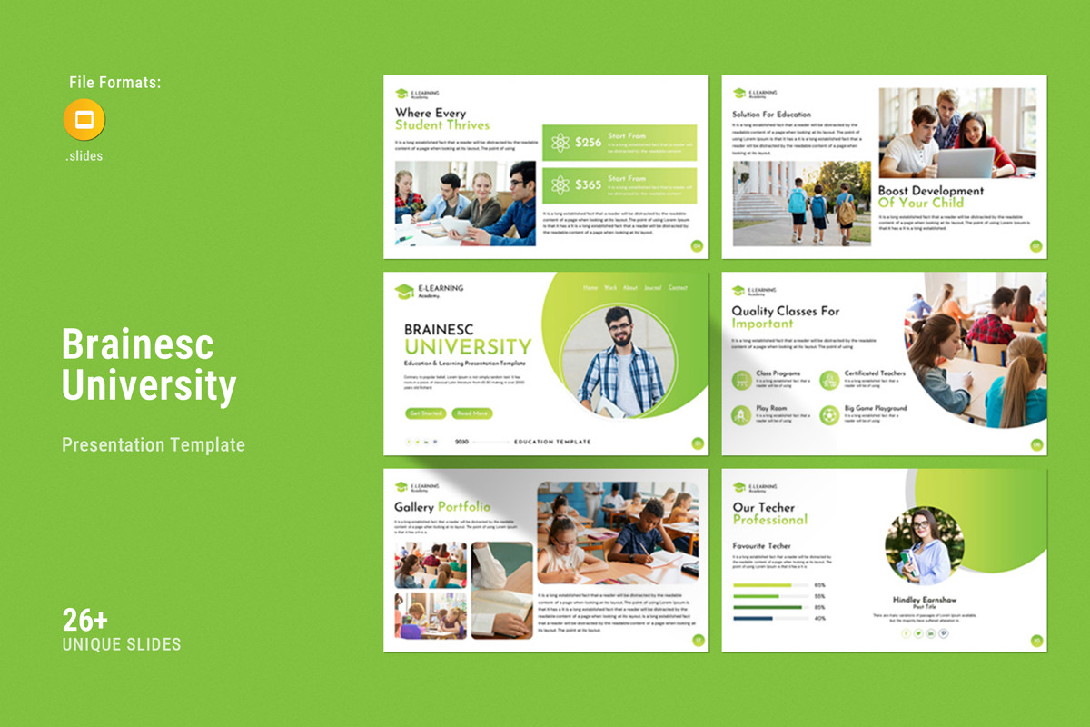 Brainesc Google Slides Presentation Template | Nulivo Market