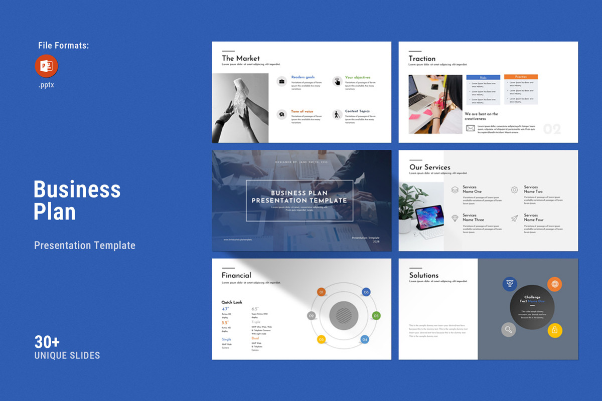 Business Plan PowerPoint Presentation Template | Nulivo Market