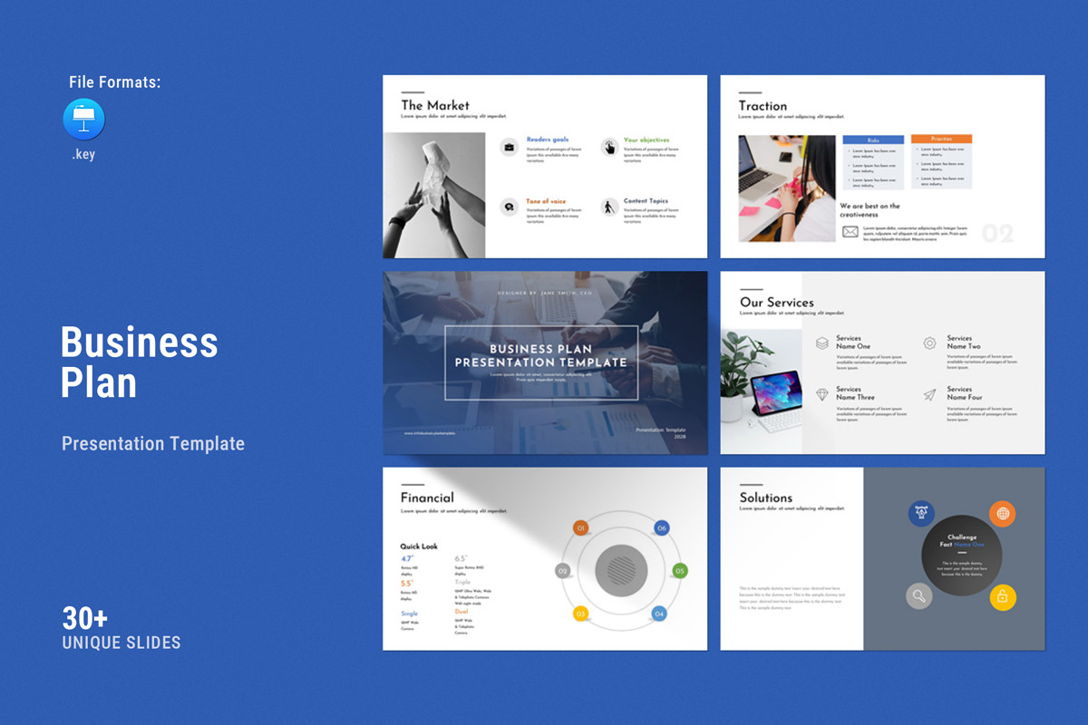 Business Plan Keynote Presentation Template | Nulivo Market