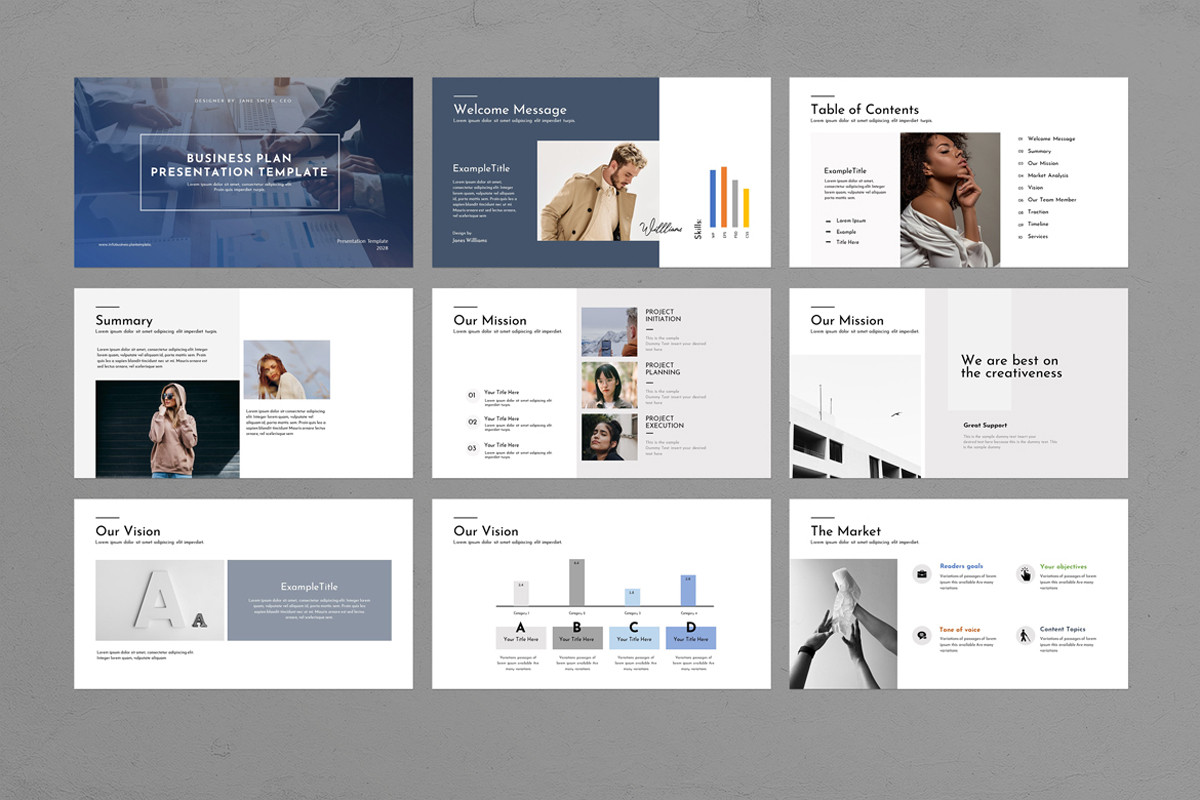 Business Plan Keynote Presentation Template | Nulivo Market