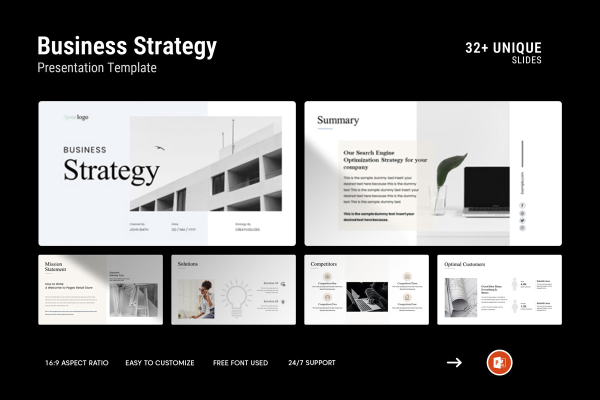 Business Strategy PowerPoint Presentation Template | Nulivo Market