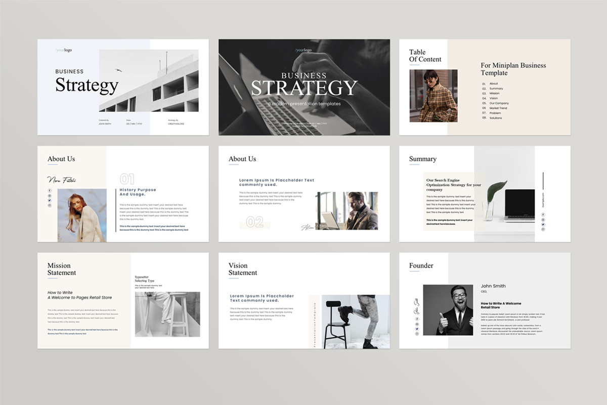 Business Strategy PowerPoint Presentation Template | Nulivo Market