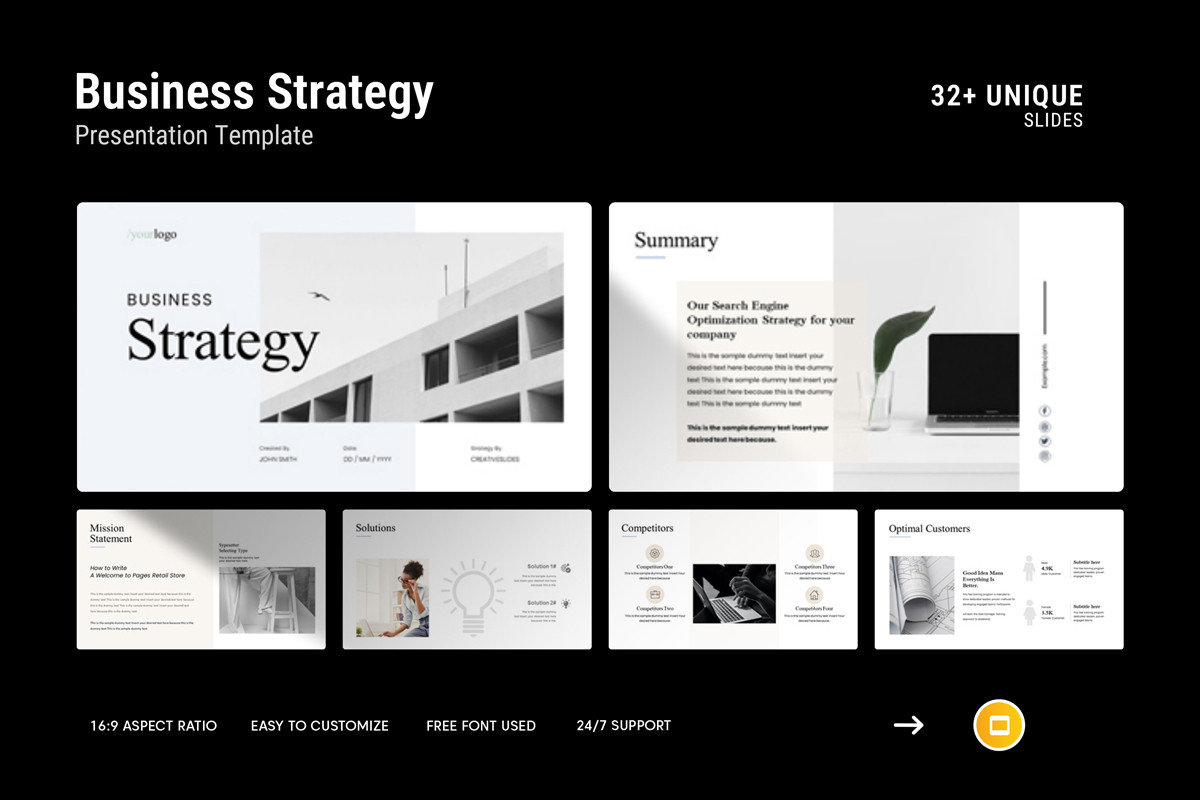 Business Strategy Google Slides Presentation Template | Nulivo Market
