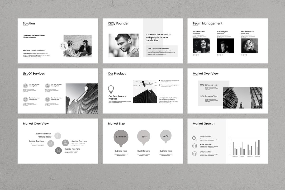 Business Strategy PowerPoint Presentation Template | Nulivo Market