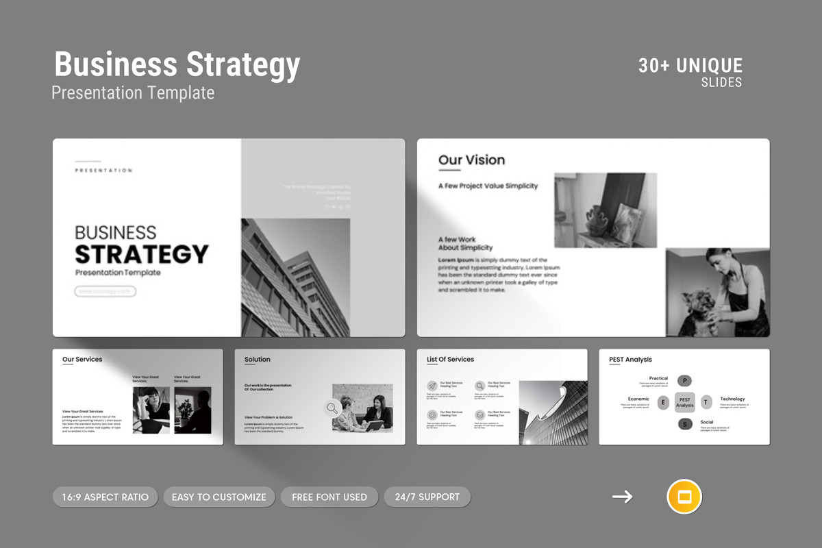 Business Strategy Google Slides Presentation Template | Nulivo Market