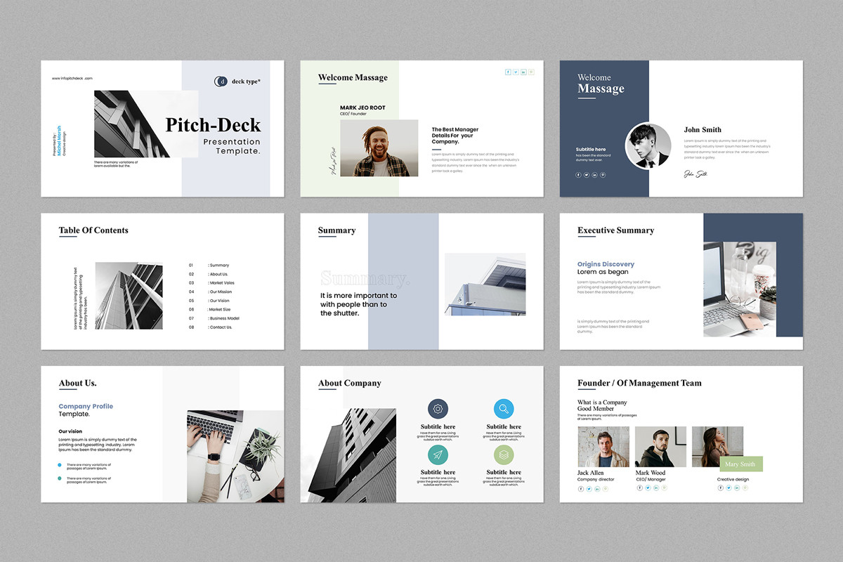 Pitch Deck PowerPoint Presentation Template | Nulivo Market