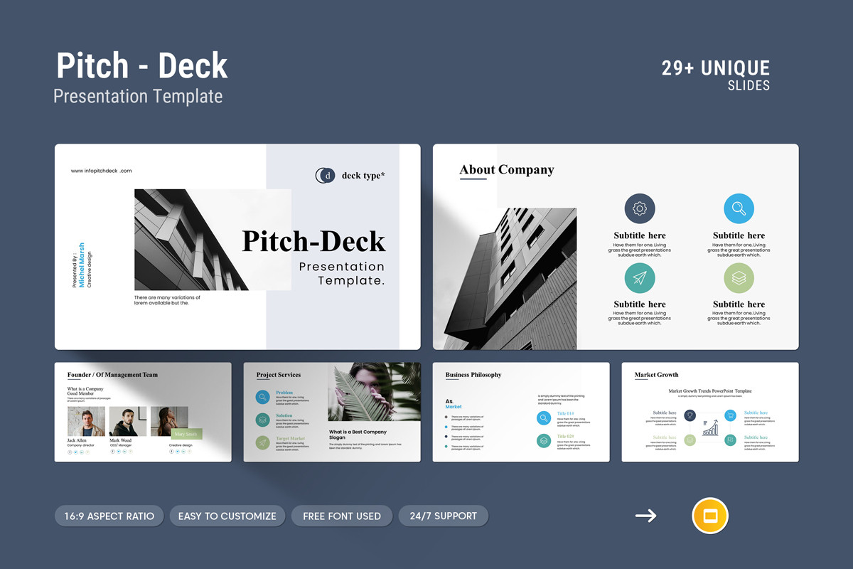 Pitch Deck Google Slides Presentation Template | Nulivo Market