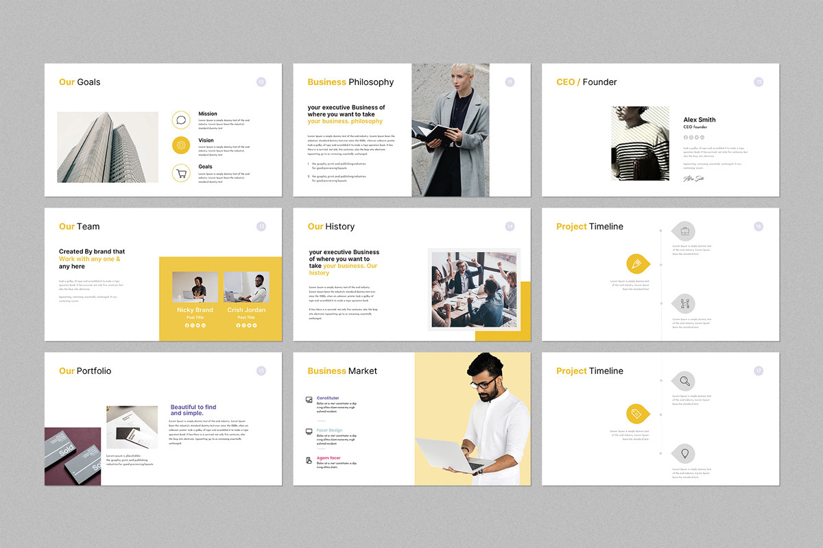 Business Plan Google Slides Presentation Template | Nulivo Market