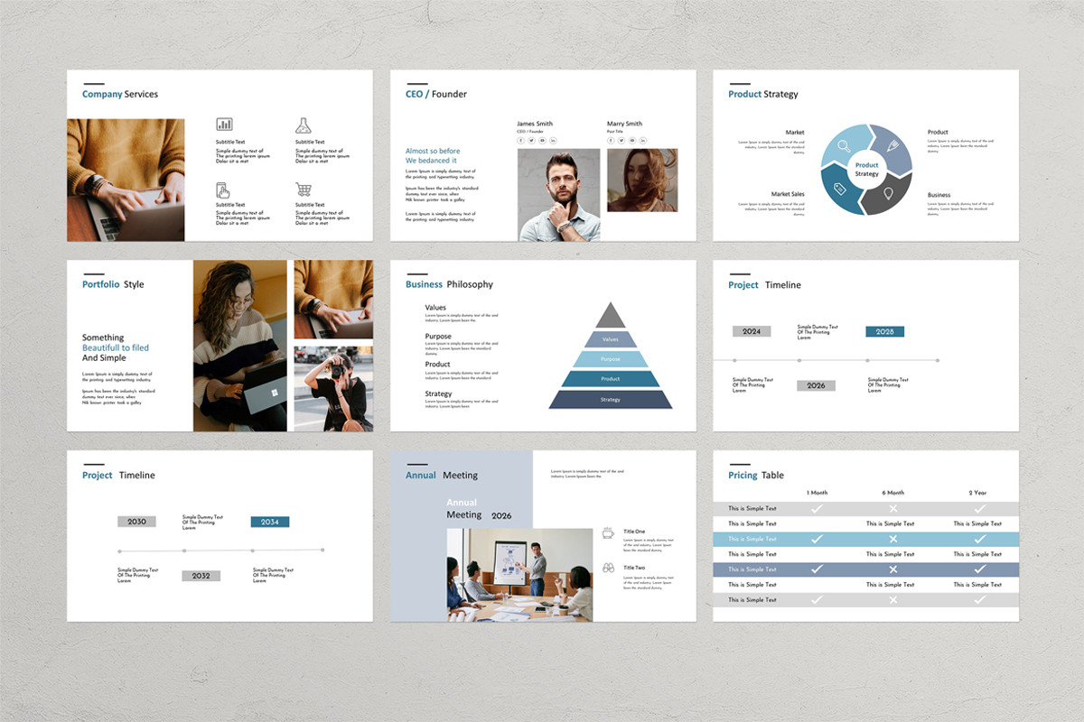 Business Plan PowerPoint Presentation Template | Nulivo Market