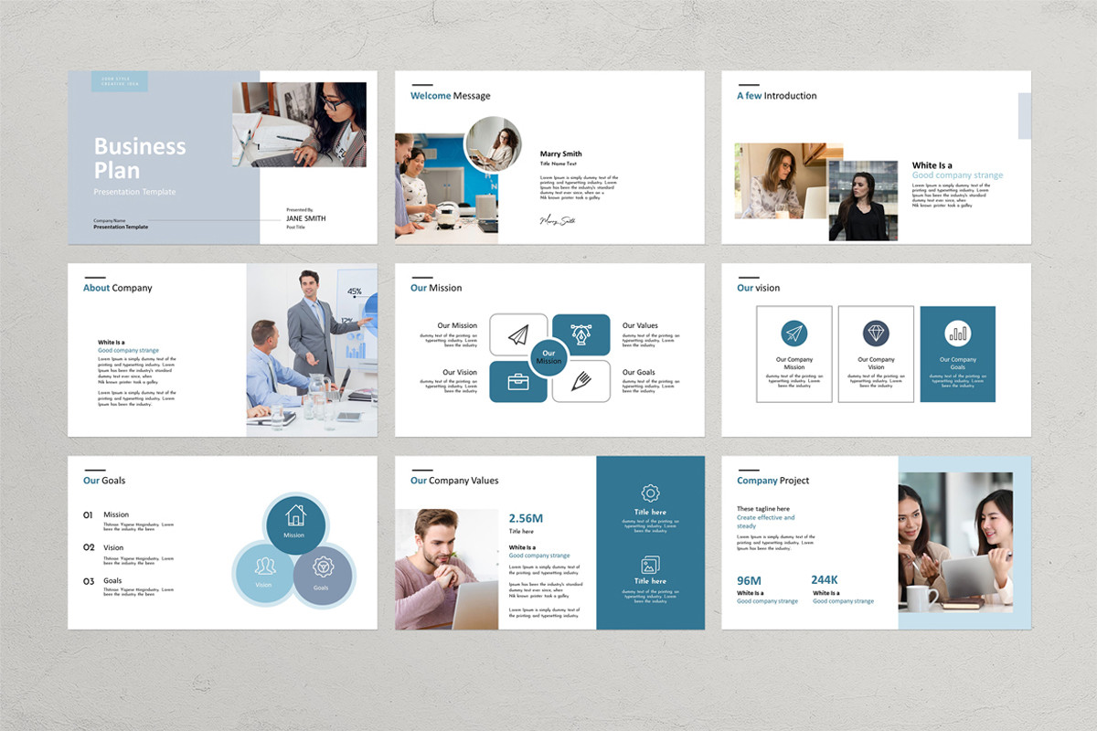 Business Plan Google Slides Presentation Template | Nulivo Market