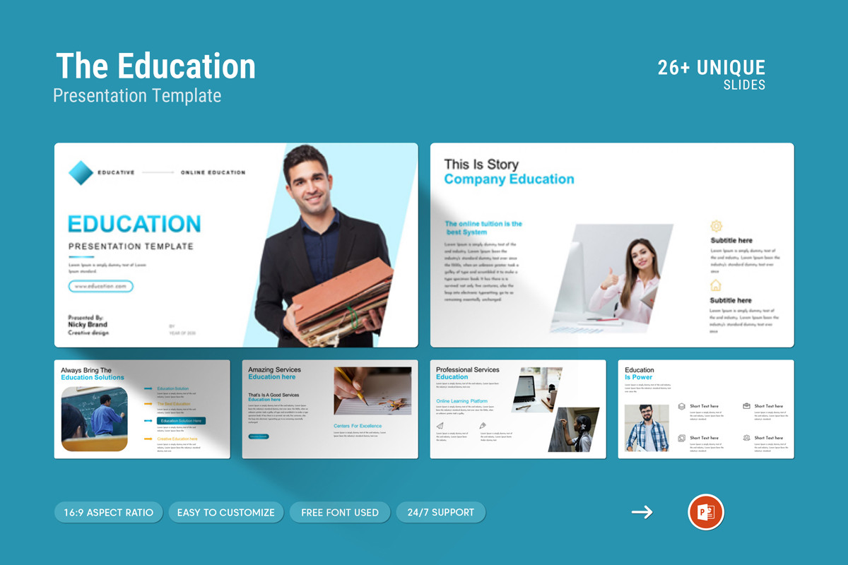 Education PowerPoint Presentation Template | Nulivo Market