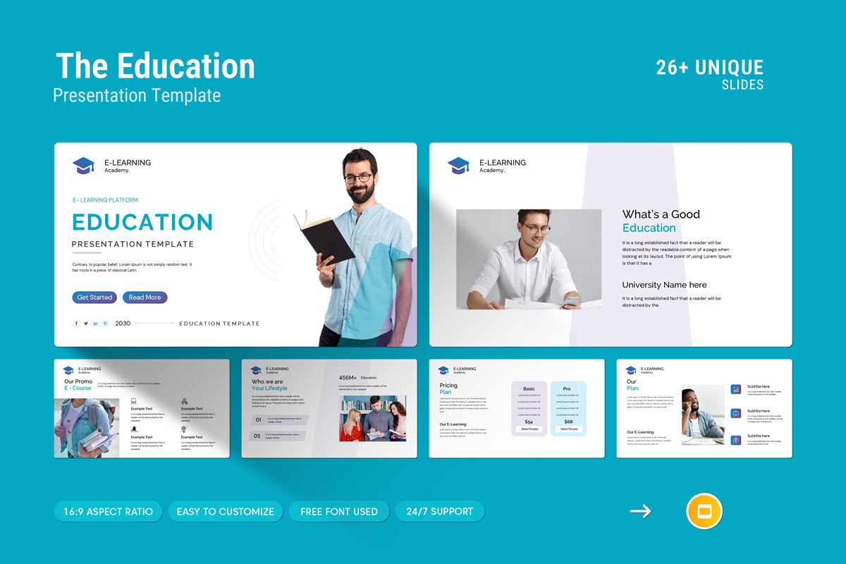Education Google Slides Presentation Template | Nulivo Market