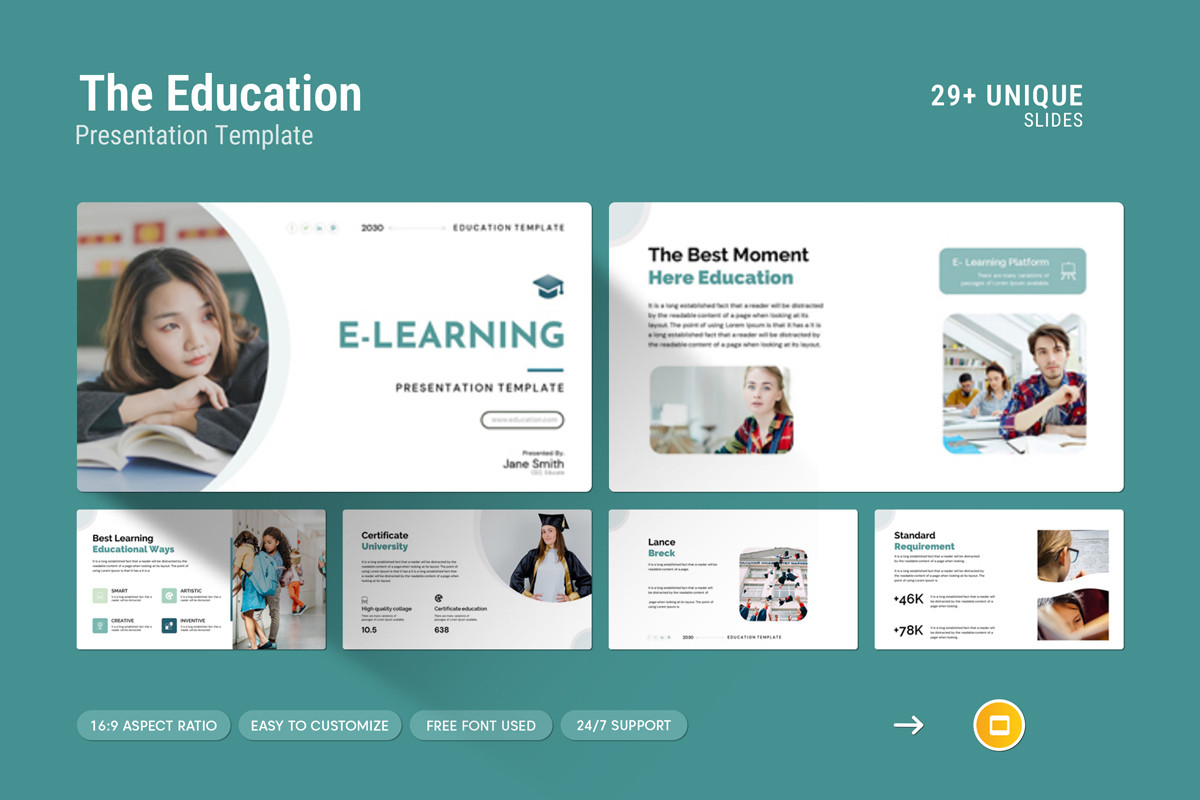 Education Google Slides Presentation Template | Nulivo Market