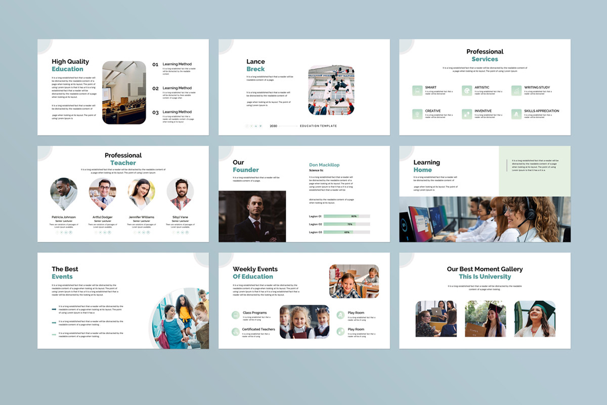 Education Google Slides Presentation Template | Nulivo Market