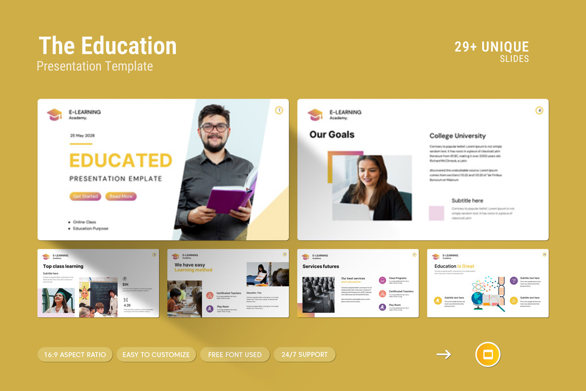 Education Google Slides Presentation Template | Nulivo Market