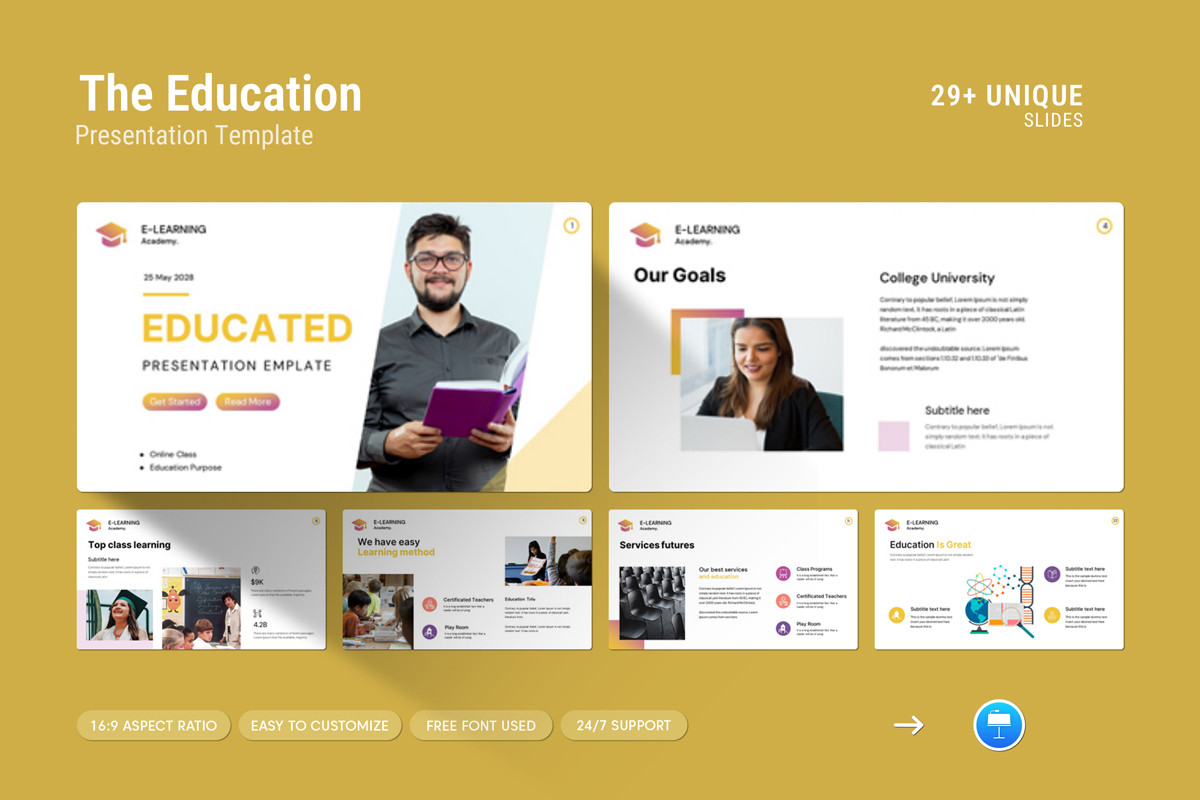 Education Keynote Presentation Template | Nulivo Market