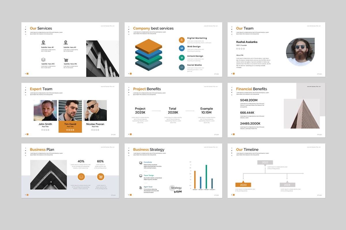Business Plan PowerPoint Presentation Template | Nulivo Market