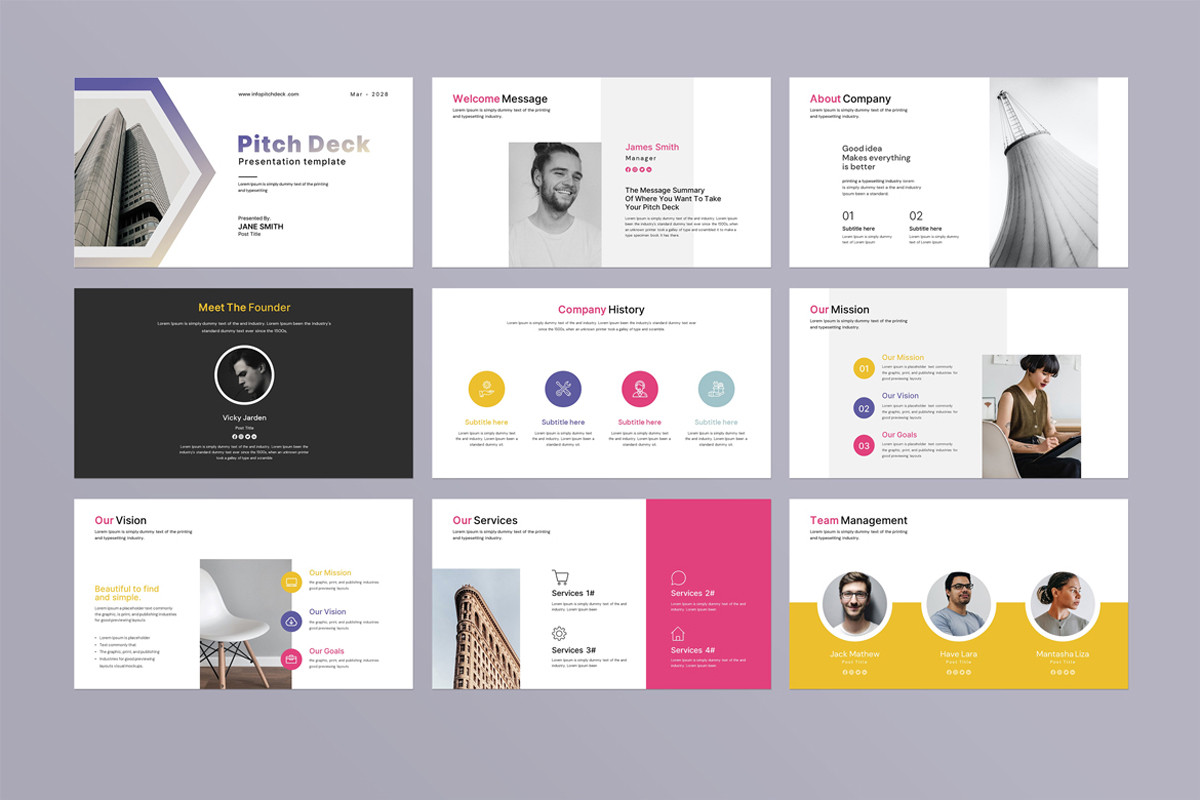 Pitch Deck PowerPoint Presentation Template | Nulivo Market