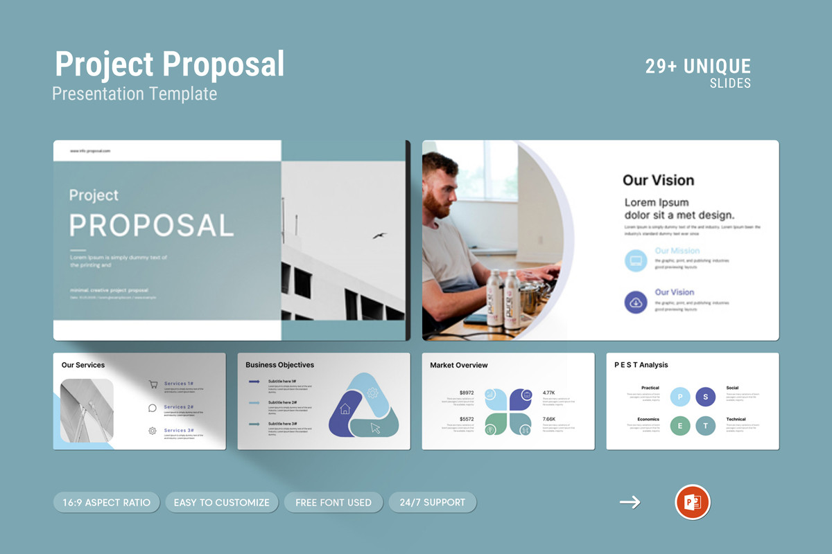 Project Proposal PowerPoint Template | Nulivo Market