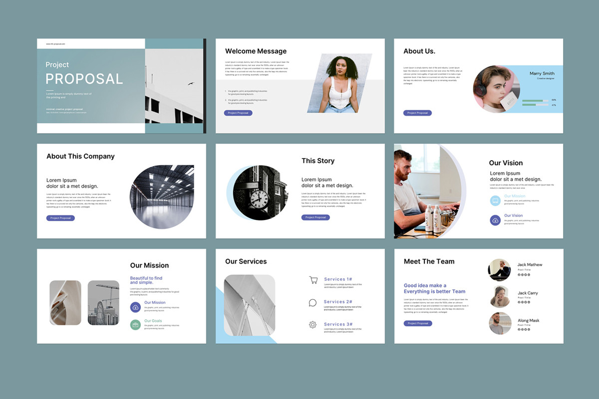 Project Proposal Google Slides Template | Nulivo Market