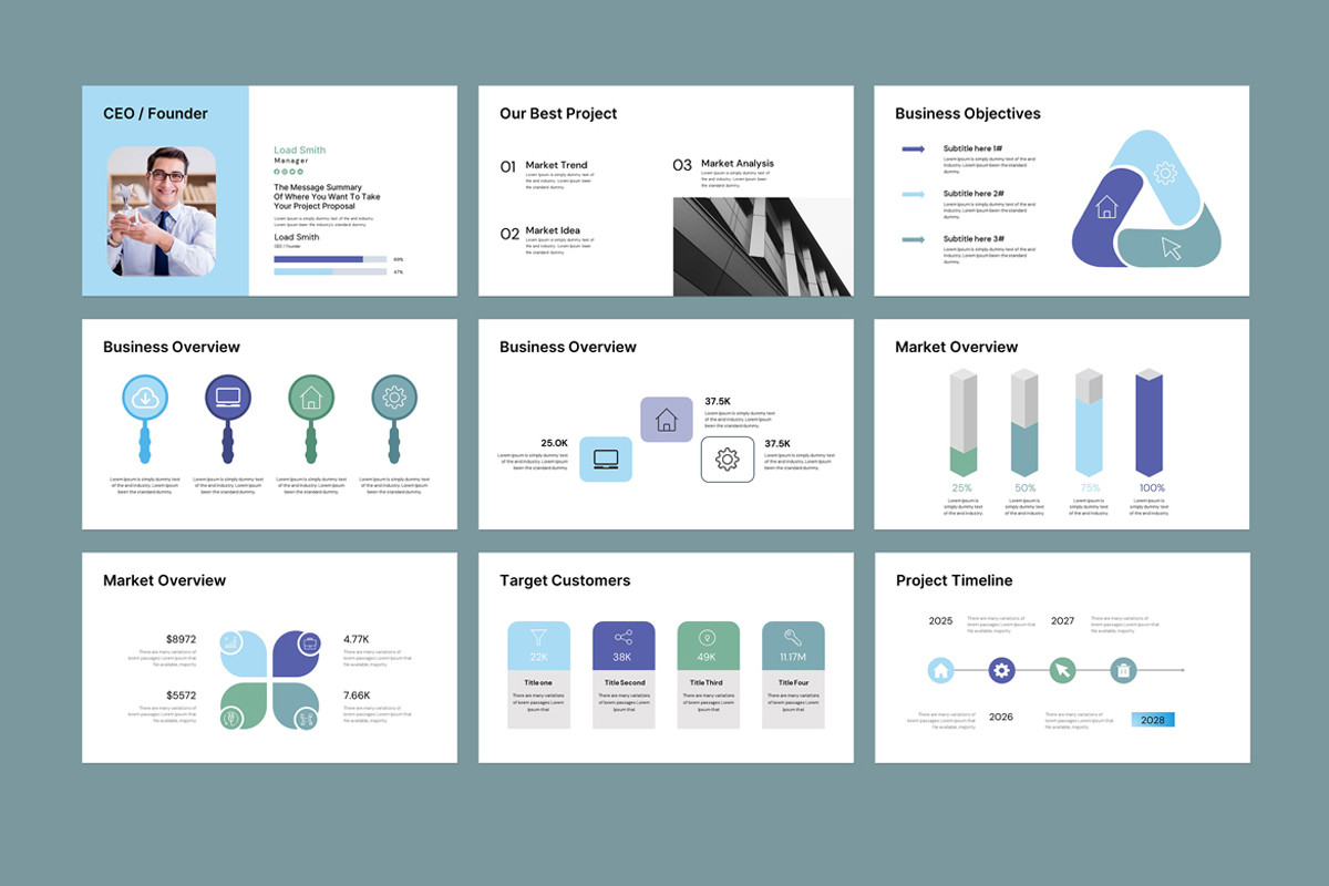 Project Proposal Google Slides Template | Nulivo Market