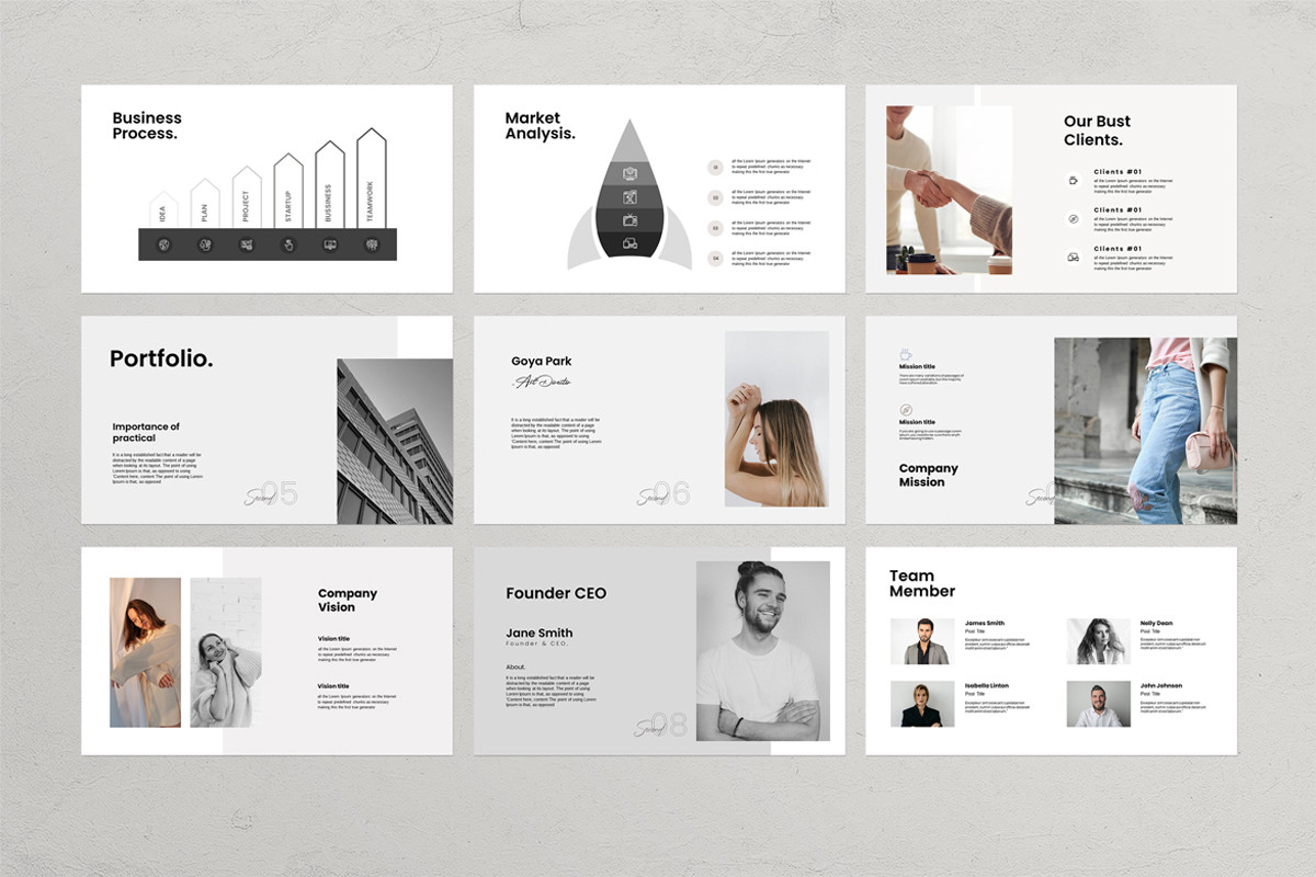 Minimalist Keynote Presentation Template | Nulivo Market