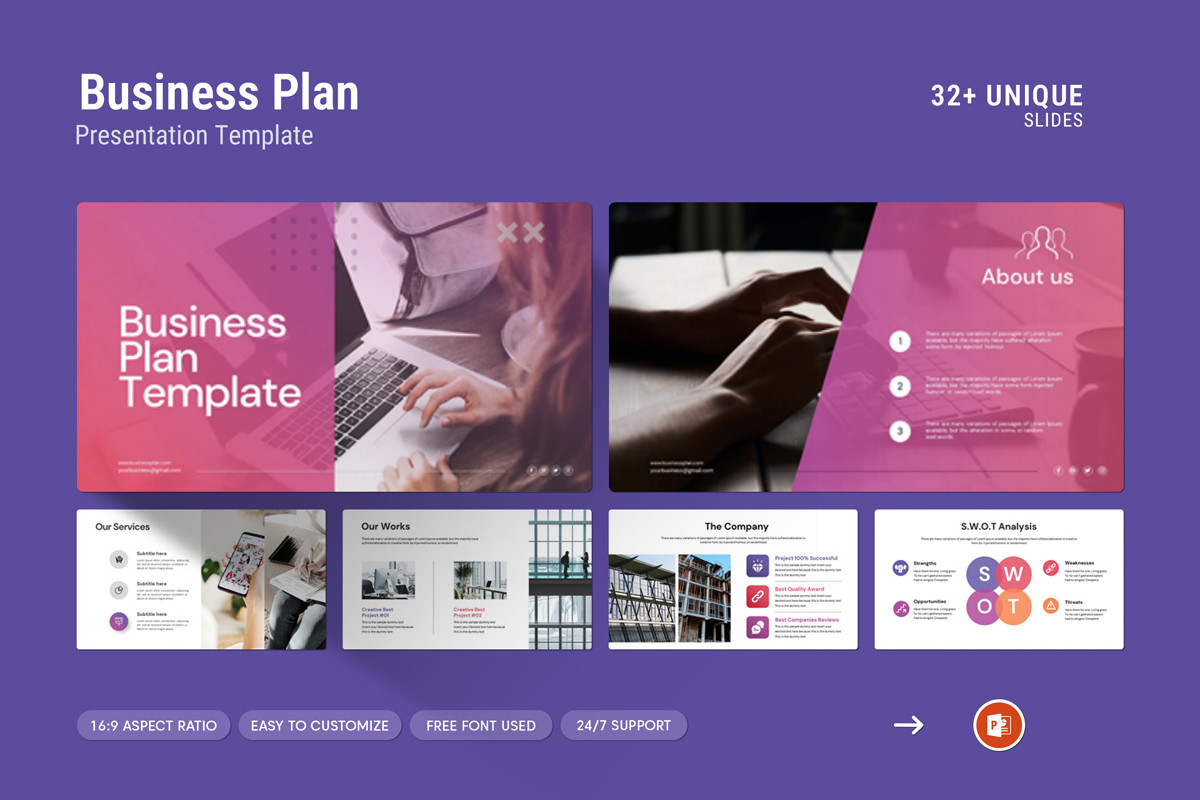 Business Plan PowerPoint Presentation Template | Nulivo Market