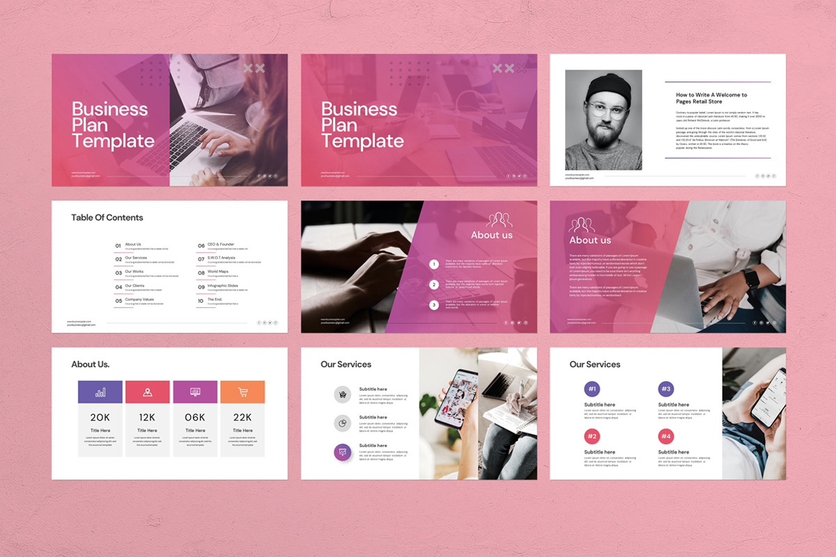 Business Plan Google Slides Presentation Template | Nulivo Market