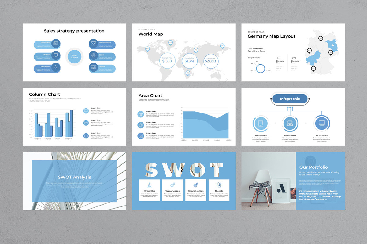 Business Plan Google Slides Presentation Template | Nulivo Market