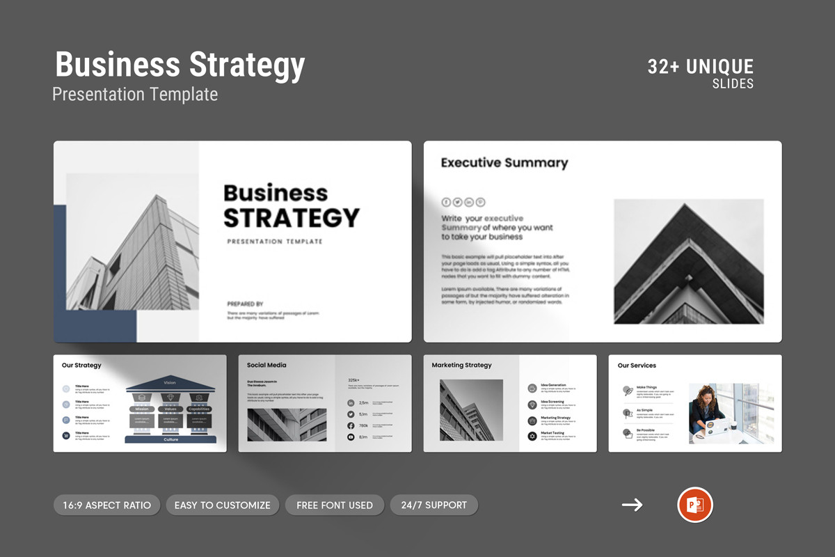 Business Strategy PowerPoint Presentation Template | Nulivo Market