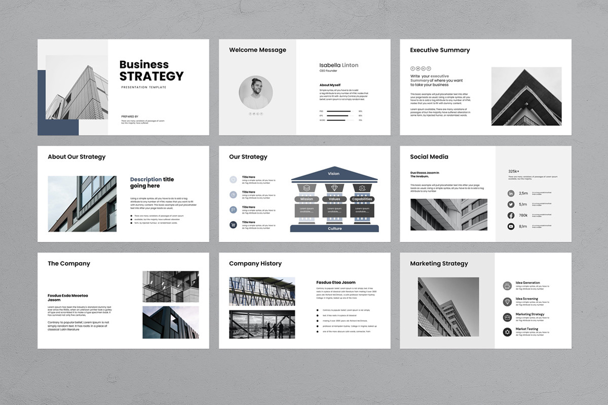 Business Strategy PowerPoint Presentation Template | Nulivo Market