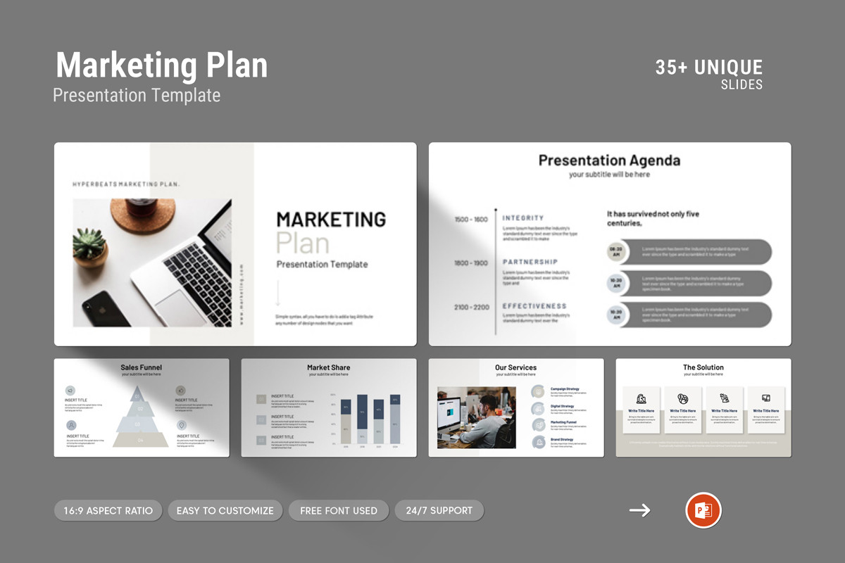Marketing Plan PowerPoint Presentation Template | Nulivo Market