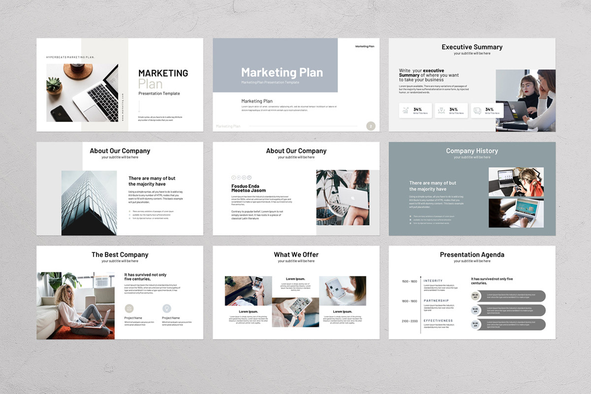 Marketing Plan Google Slides Presentation Template | Nulivo Market