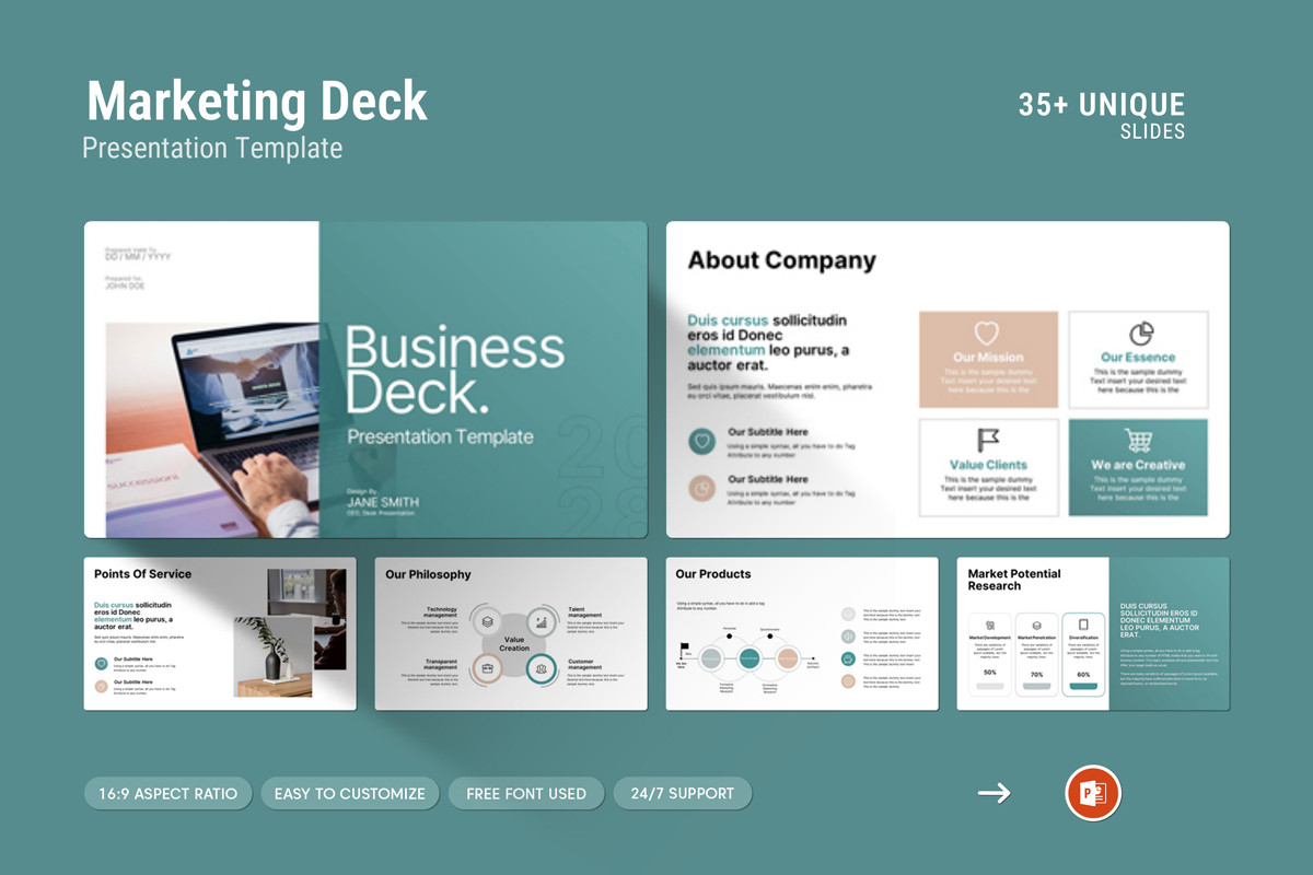 Business PowerPoint Presentation Template | Nulivo Market