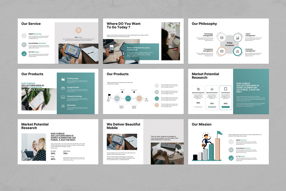 Business PowerPoint Presentation Template | Nulivo Market
