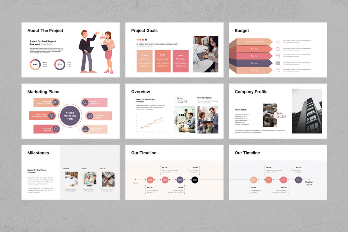 Project Proposal PowerPoint Presentation Template | Nulivo Market