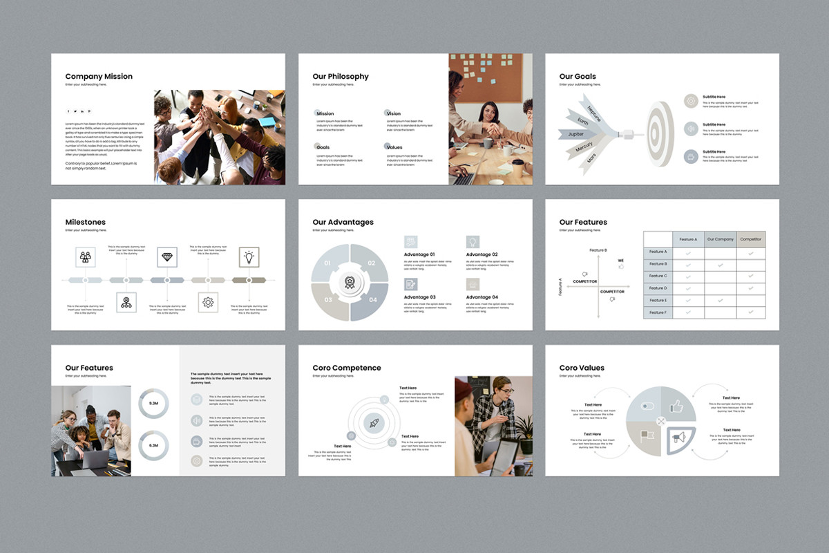 Comapny Profile PowerPoint Presentation Template | Nulivo Market