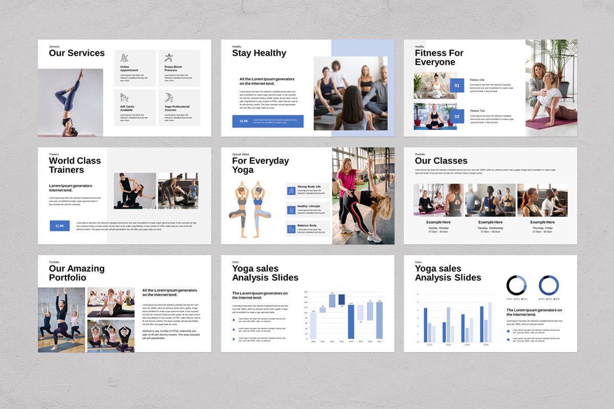 Yoga PowerPoint Presentation Template | Nulivo Market